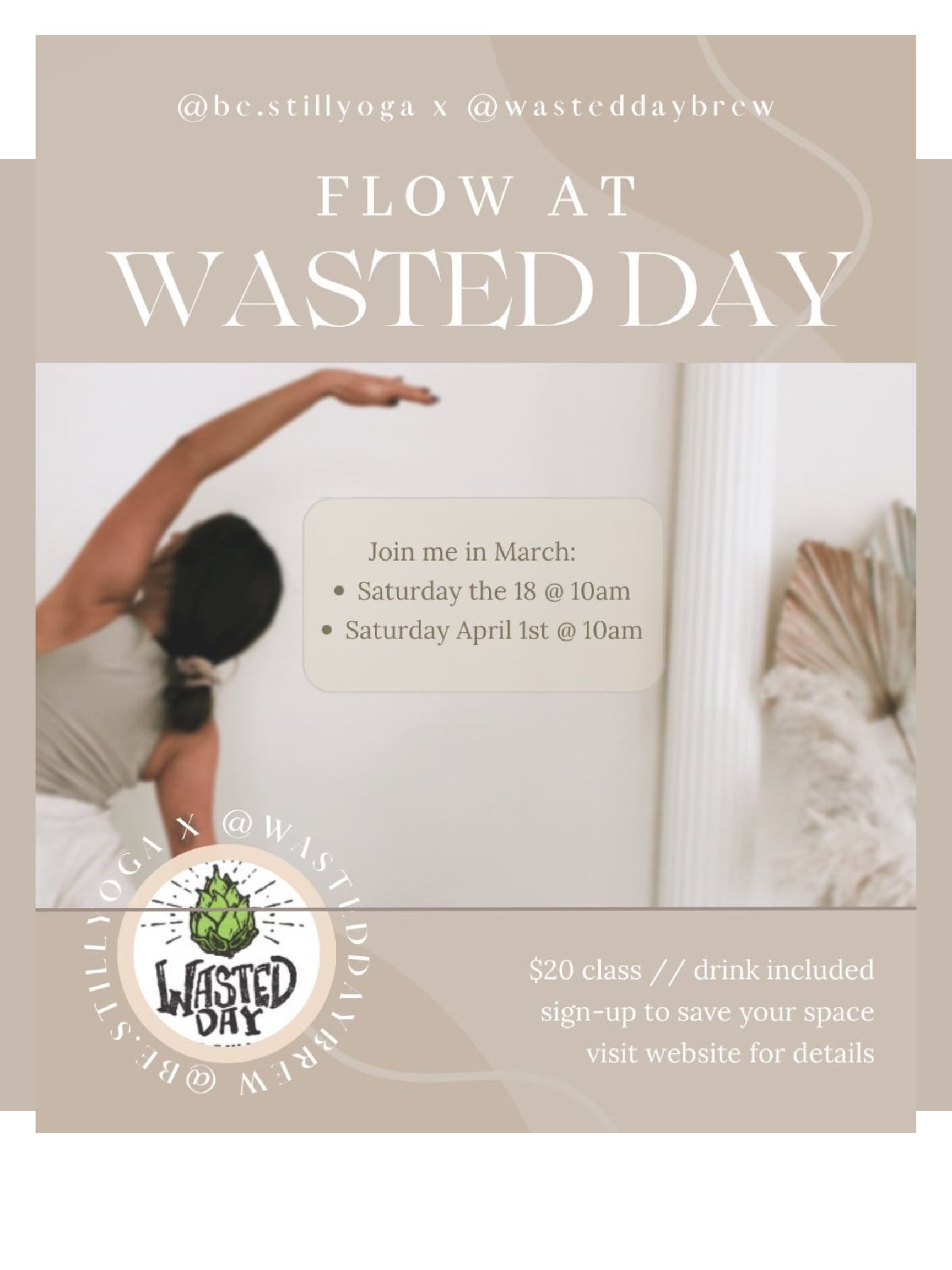 Flow Yoga at Wasted Day Brewing | Discover Saint John