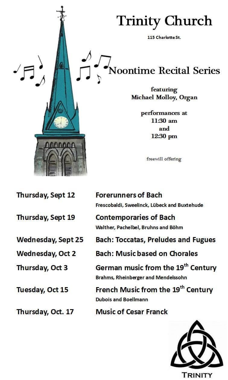 Trinity Church Noontime Recitals | Discover Saint John